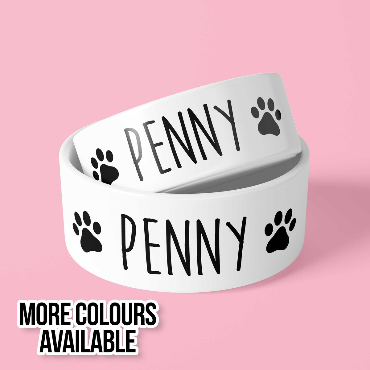 Personalised Paw Print Pet Bowl – Paws+Co